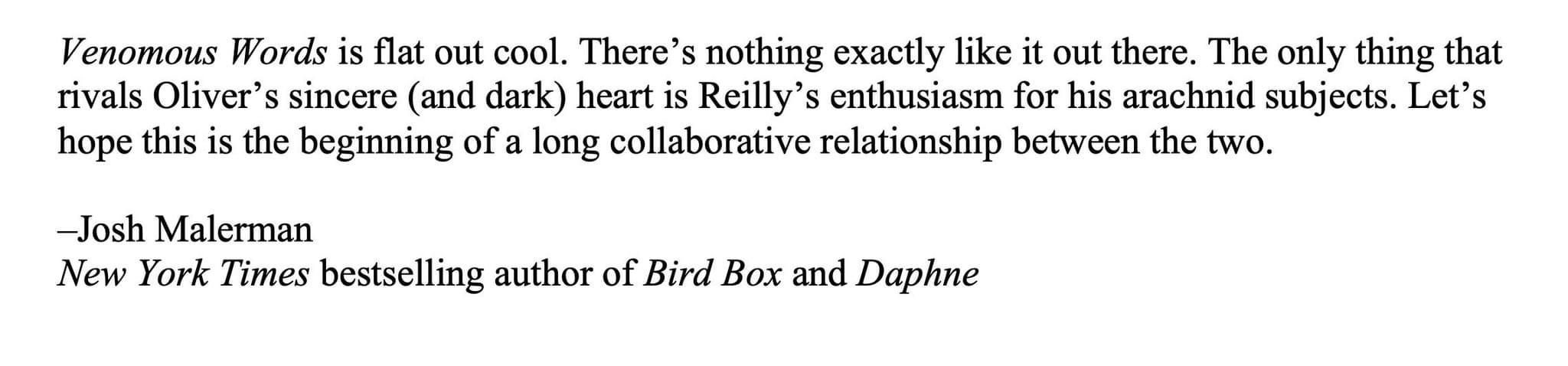 Interview with Jeff Oliver and Gordon Reilly (Venomous Words) | Sumiko ...